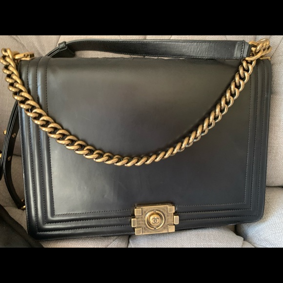 CHANEL | Bags | Chanel Boyfriend Bag Large | Poshmark